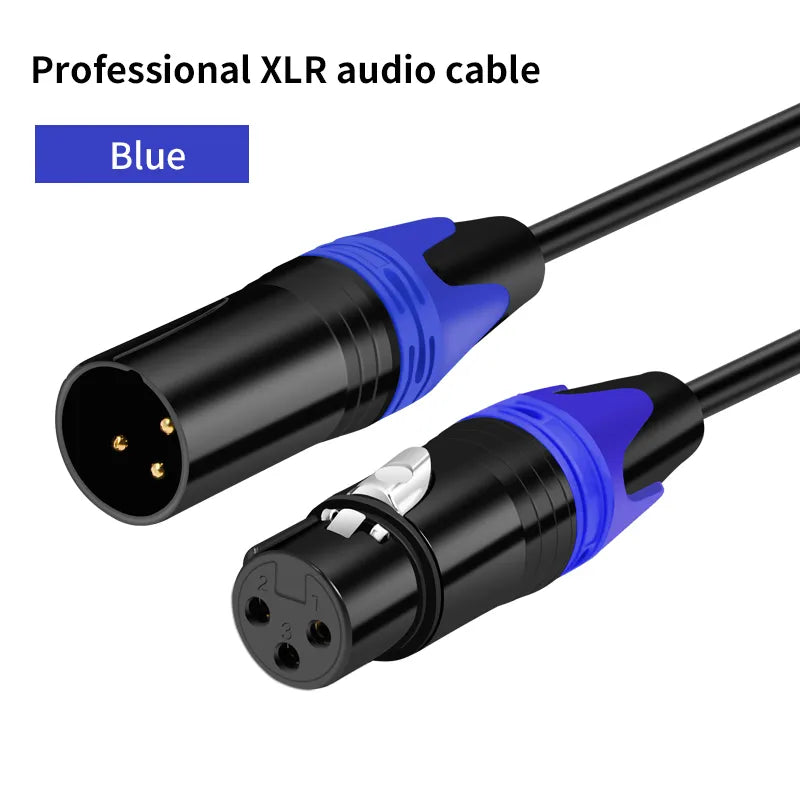 Color Coded XLR Male to XLR Female Audio Cable | Sacred Tune