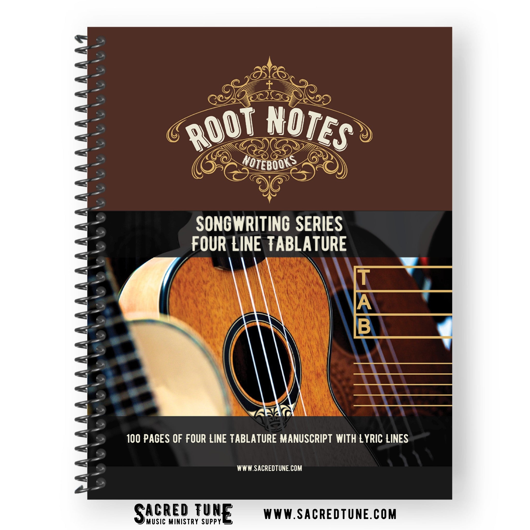 Root Notes - Songwriting Series - 4 Line Tab Manuscript | Sacred Tune